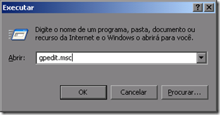 De Tudo um Pouco: Desativar Autorun no Windows XP